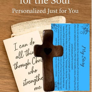 Handheld Wooden Cross Religious Gift for Stress Relief Christian Pocket ...