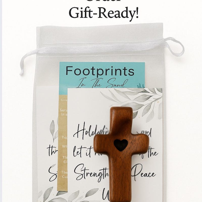 Anxiety Pocket Cross - Etsy