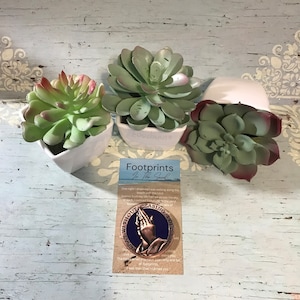 Lord's Prayer Coin Gift Christian Faith Keepsake With Praying Hands ...