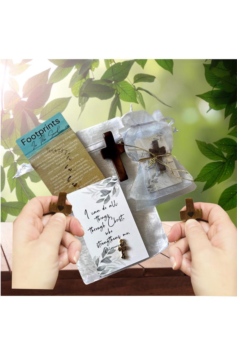 Personalized Pocket Prayer Cross – Wooden Worry Relief Fidget Cross ...