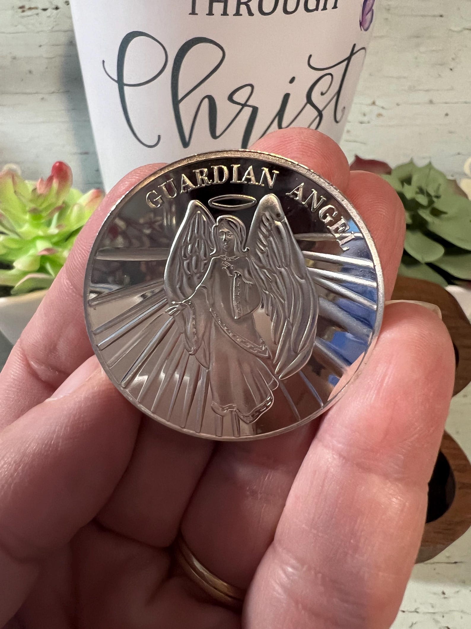 Guardian Angel Coin Token of Protection Angel Pocket Coin Gift ...
