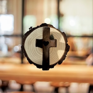 Handheld Wooden Cross Religious Gift for Stress Relief Christian Pocket ...