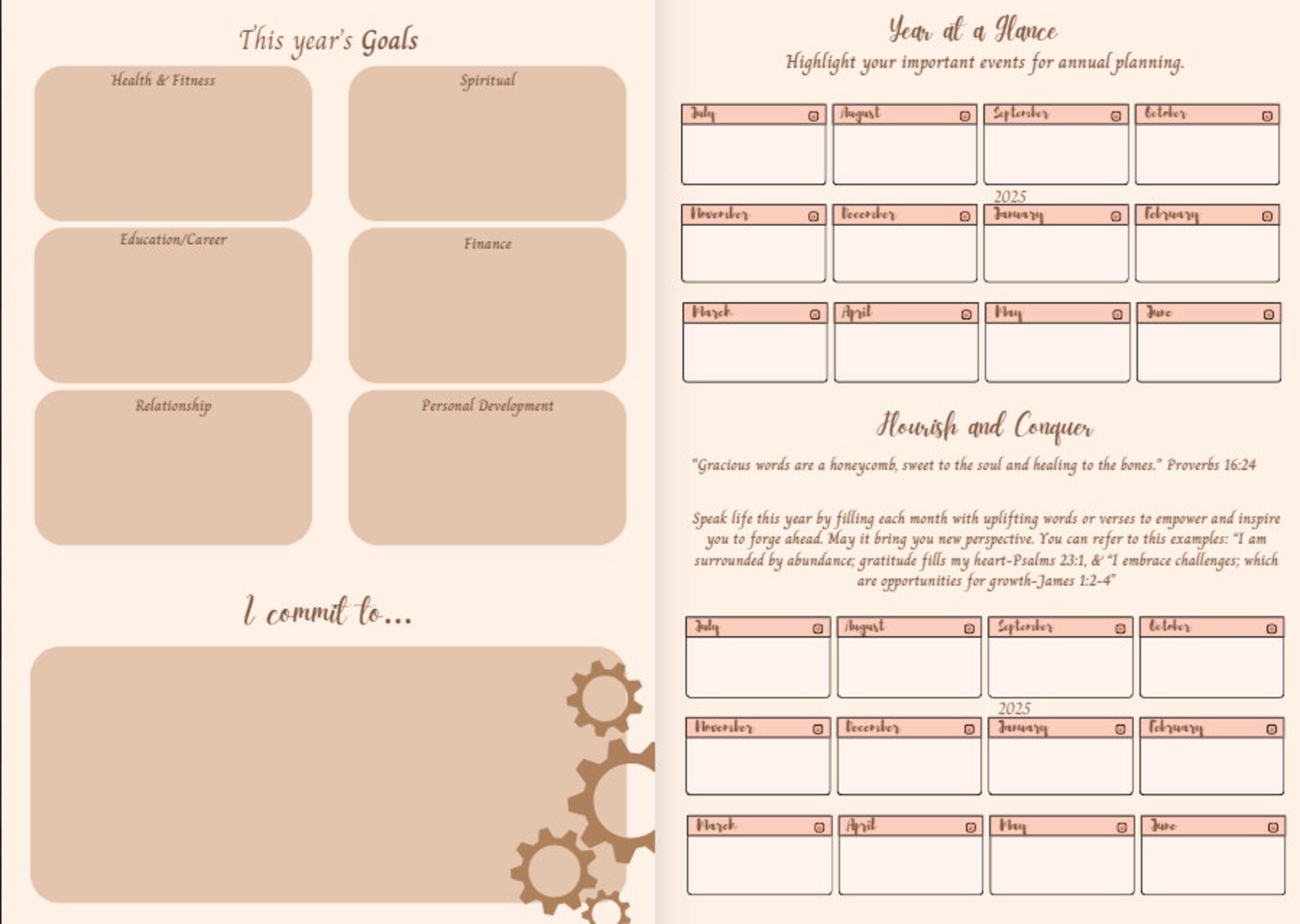 Academic Planner: July 2024-june 2025 - Etsy