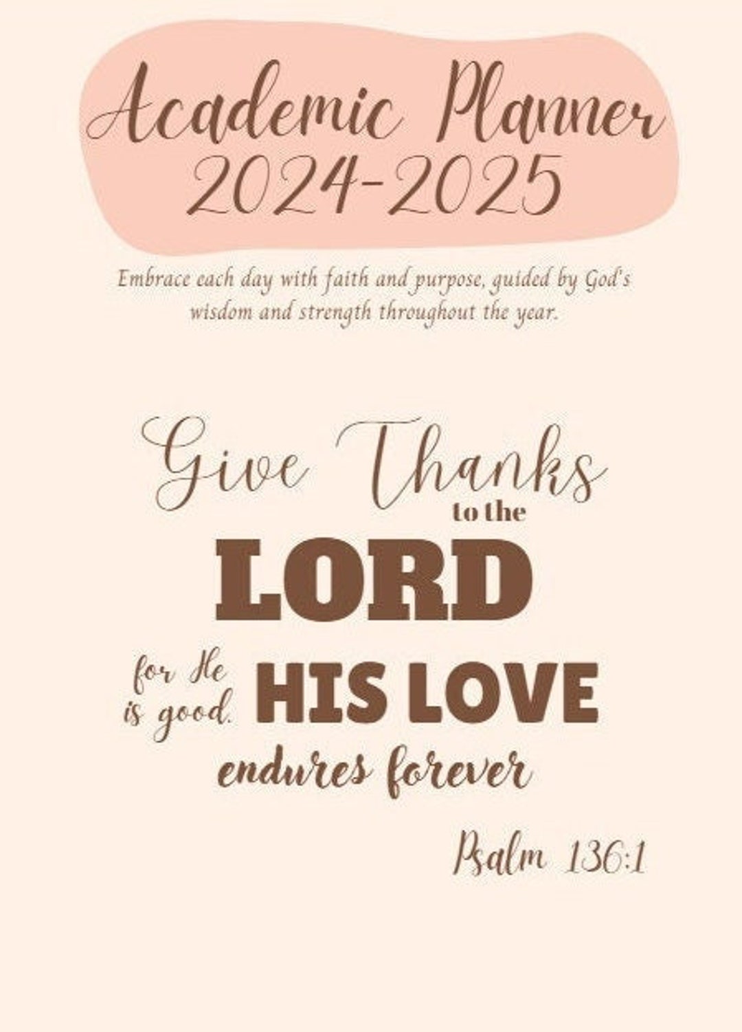 Academic Planner: July 2024-june 2025 - Etsy