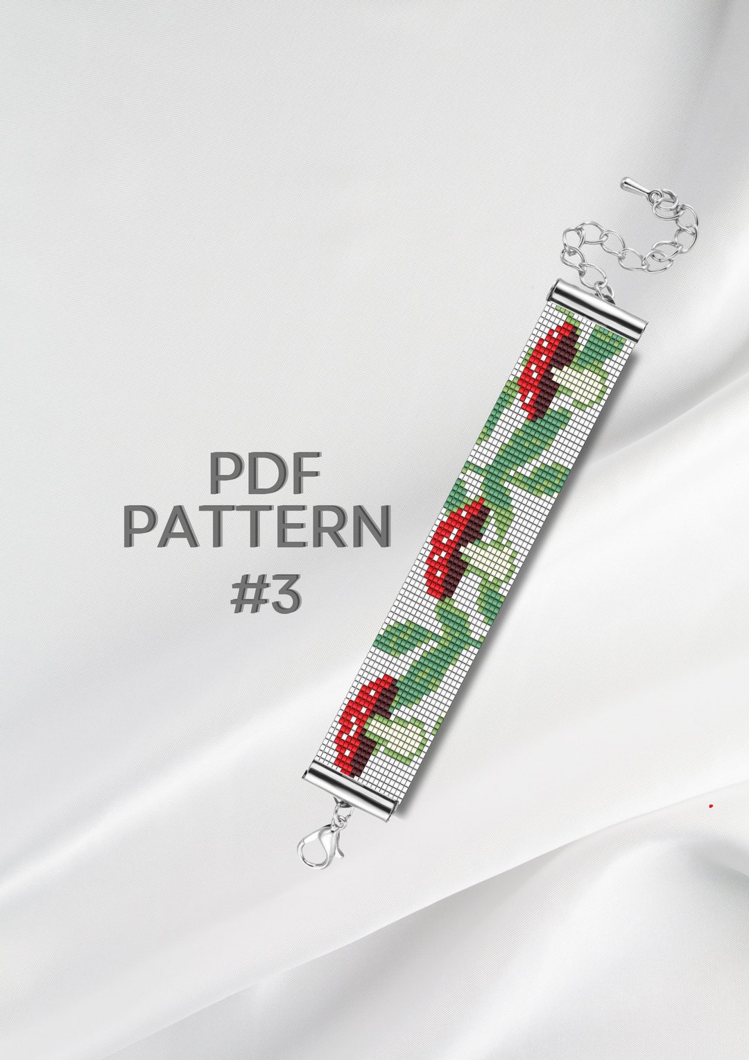 Bead Loom Pattern - Mushrooms Bracelet Pattern - Etsy