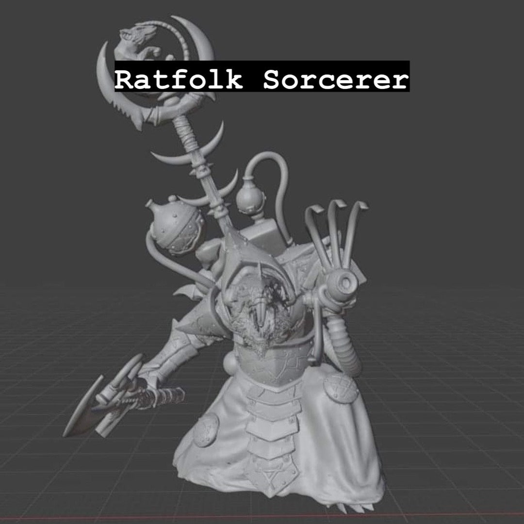 Ratfolk Sorcerer Roleplaying Miniature - Etsy
