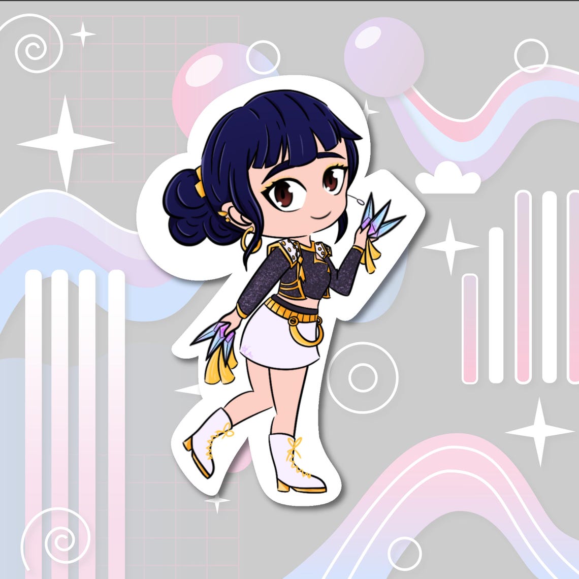 Huntrix Girls Sticker Set - K-pop Demon Hunters - Etsy