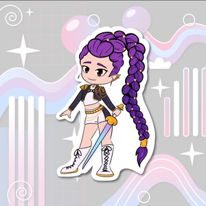 Huntrix Girls Sticker Set - K-pop Demon Hunters - Etsy