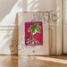 RETRO Caribe Typography Poster, illustration vintage Art, Eclectic Home ...