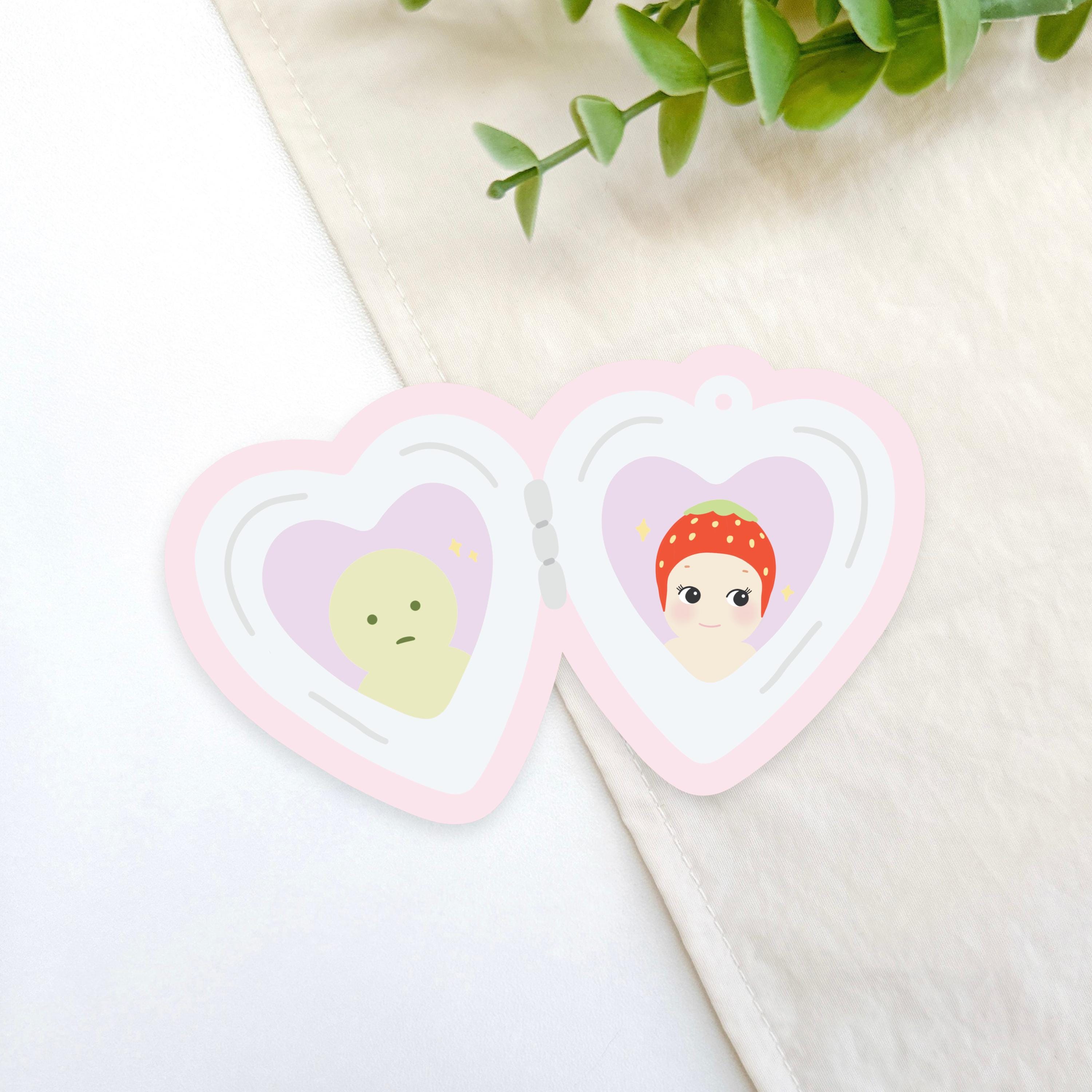 Silly Angel Locket | Waterproof Glossy Vinyl Sticker | Journaling ...