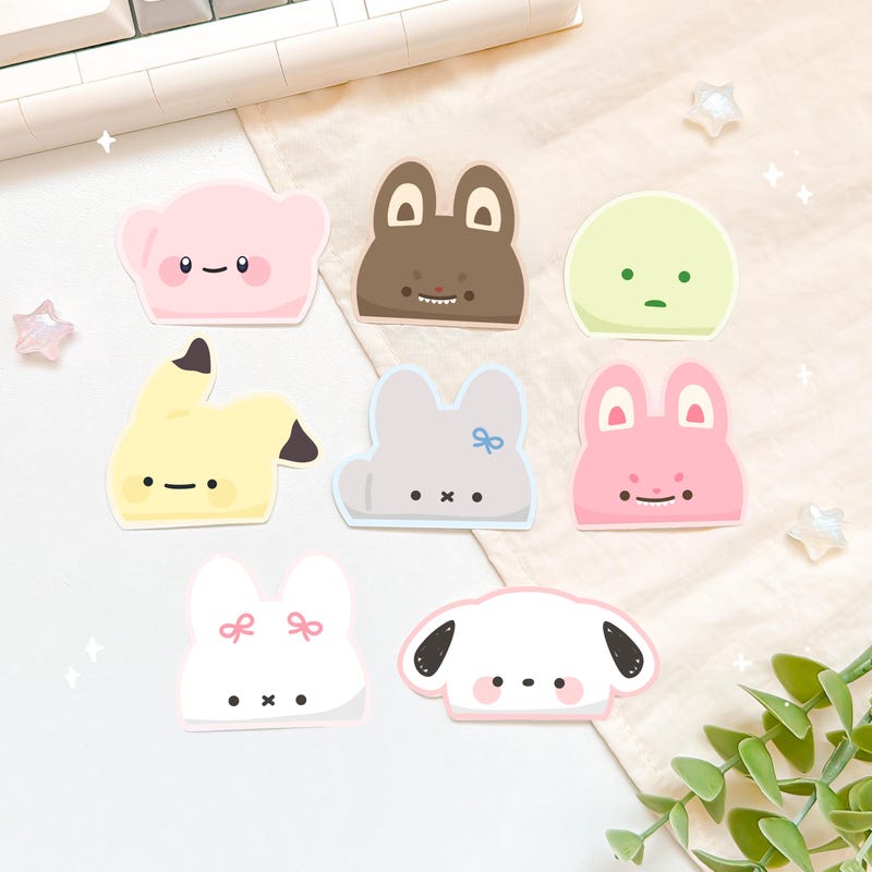 Mini Anime Deco Stickers - Etsy