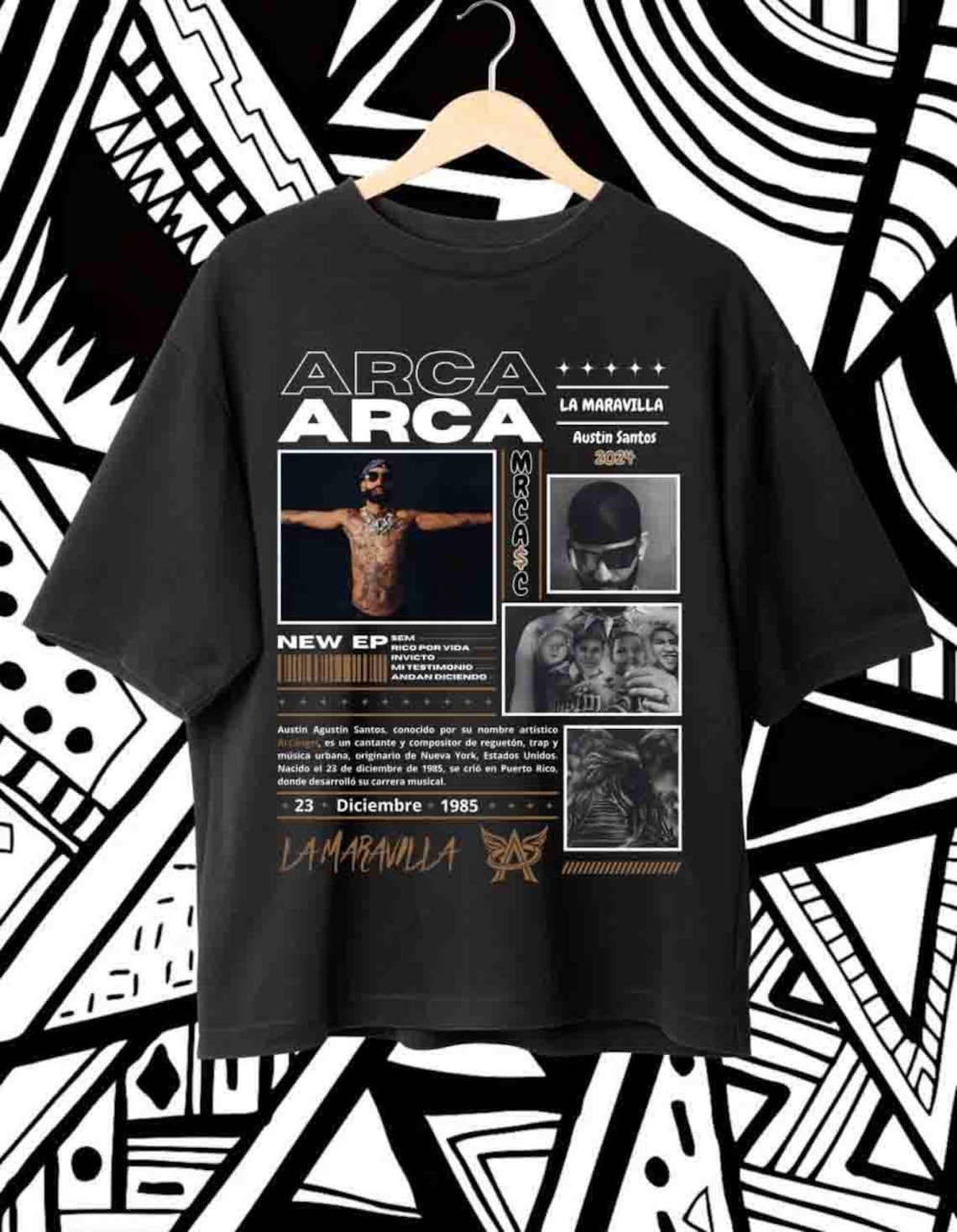 Arcángel T Shirt ARCA the Wonder of Reggaeton Merch Latin Urban Style ...