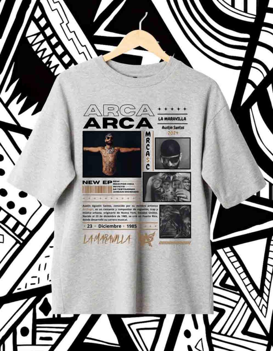 Arcángel T Shirt ARCA the Wonder of Reggaeton Merch Latin Urban Style ...