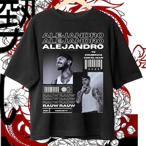 Rauw Alejandro Tshirt, 90s Vintage Tee, Collage Digital Design, Retro ...