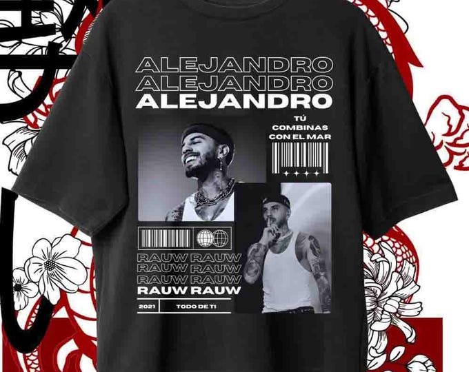 Rauw Alejandro Tshirt, 90s Vintage Tee, Collage Digital Design, Retro ...
