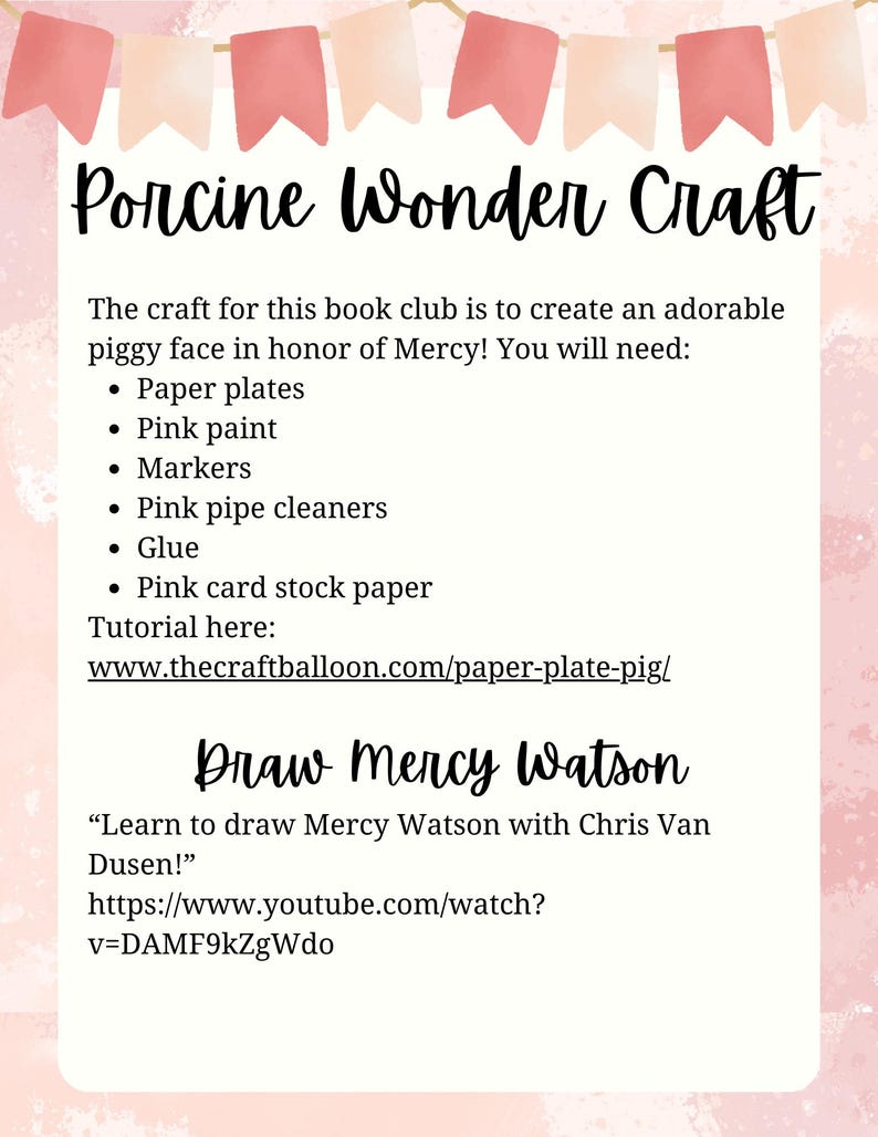 Mercy Watson to the Rescue Book Club Kit for Kids - Etsy