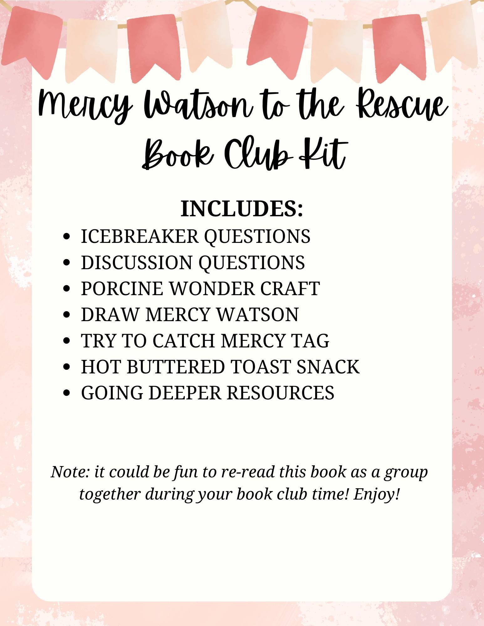 Mercy Watson to the Rescue Book Club Kit for Kids - Etsy