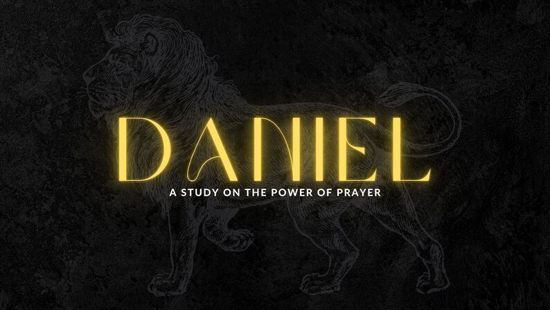 Daniel Sermon Series Slide Template, Perfect for Pastors & Church Media ...