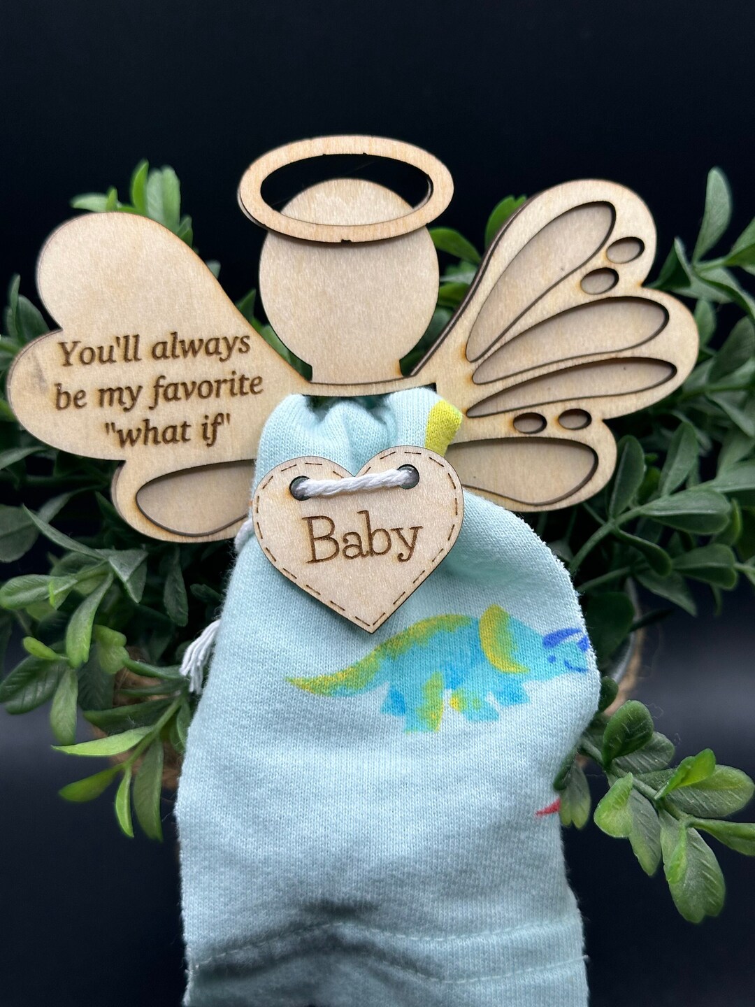Miscarriage Remembrance Ornament, Comfort and Memorial Angel, Fabric ...
