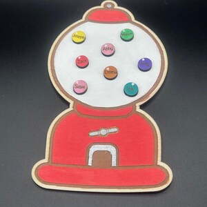 Personalized Teacher Gift - Custom Bubble Gum Machine With Student ...