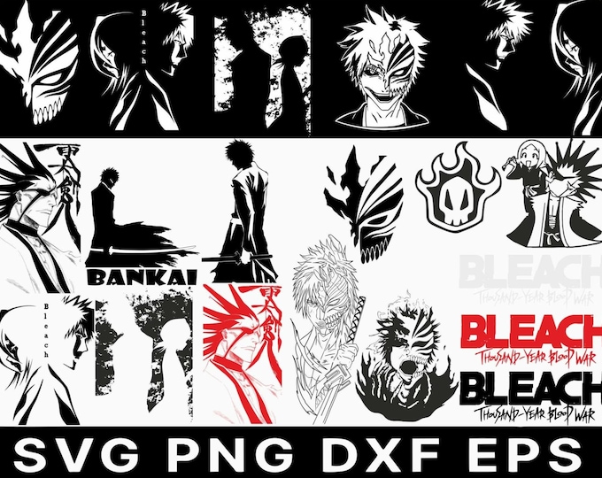 Anime Character PNG SVG EPS Dxf Bundle: Japanese Kawaii Designs ...