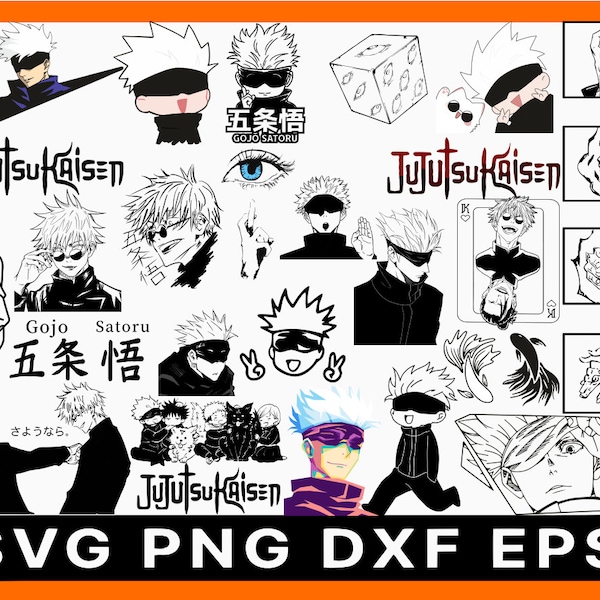 Jujutsu Kaisen Satoru Gojo Svg - Etsy