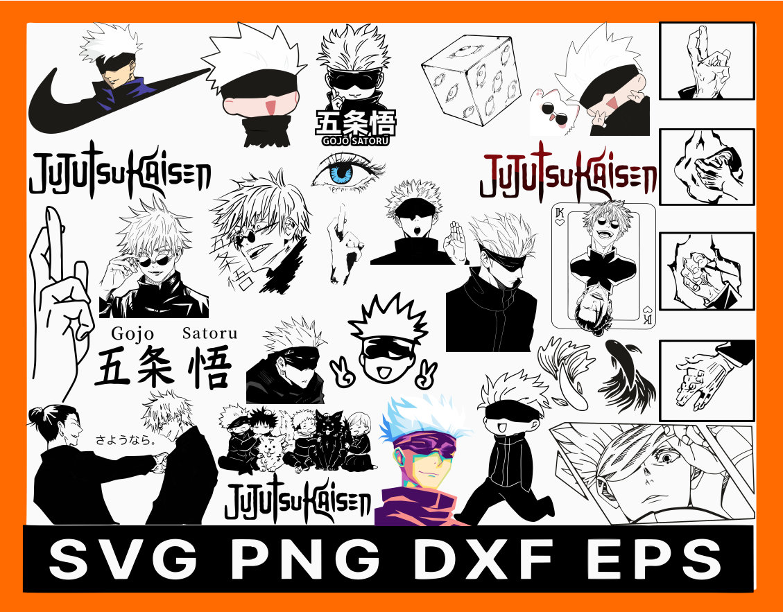 25 Gojo Svg-gojo Satoru Svg jujutsu Kaisen Svg-anime Svg Manga SVG ...