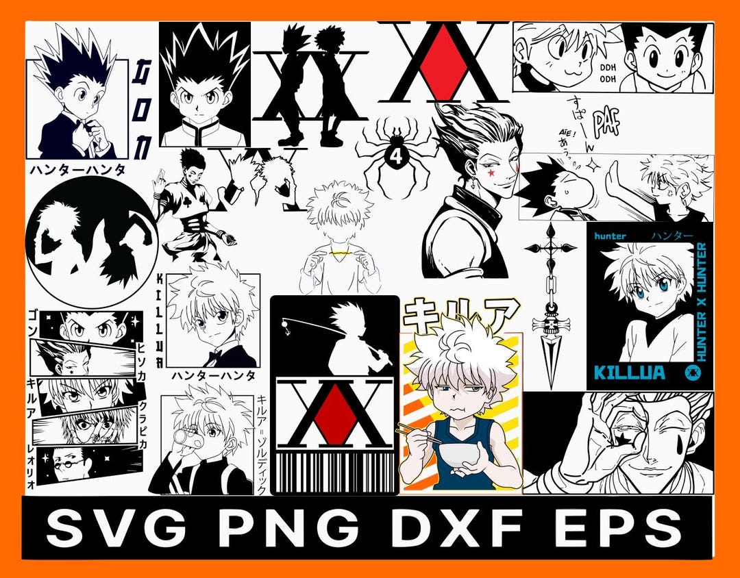 40 Hunter X Hunter Anime Bundle SVG Digital Download HUNTERXHUNTER ...