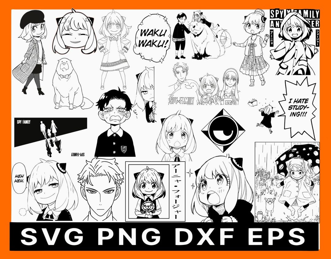 20 Spy Family Svg Anime Svg anya Forger Svg Spy Family Png-spy Family ...
