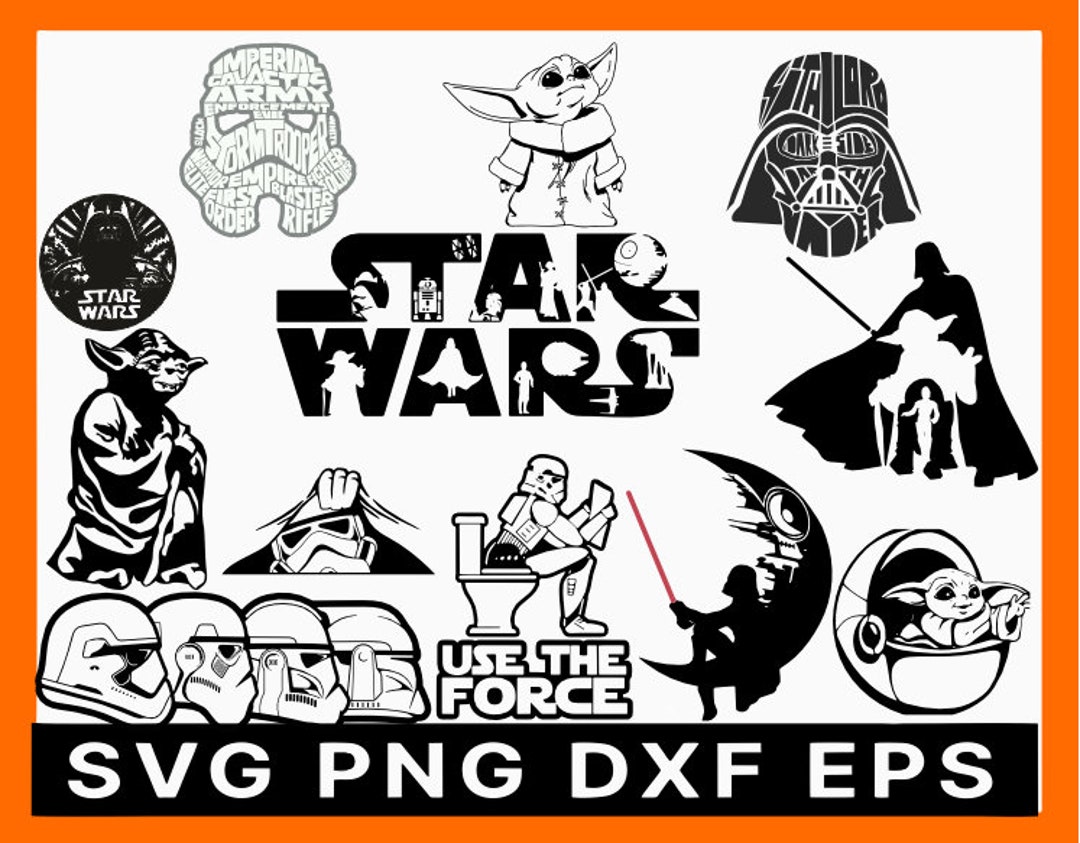 Star Wars SVG Bundle: Cricut Cut Files, Silhouette Designs (digital ...