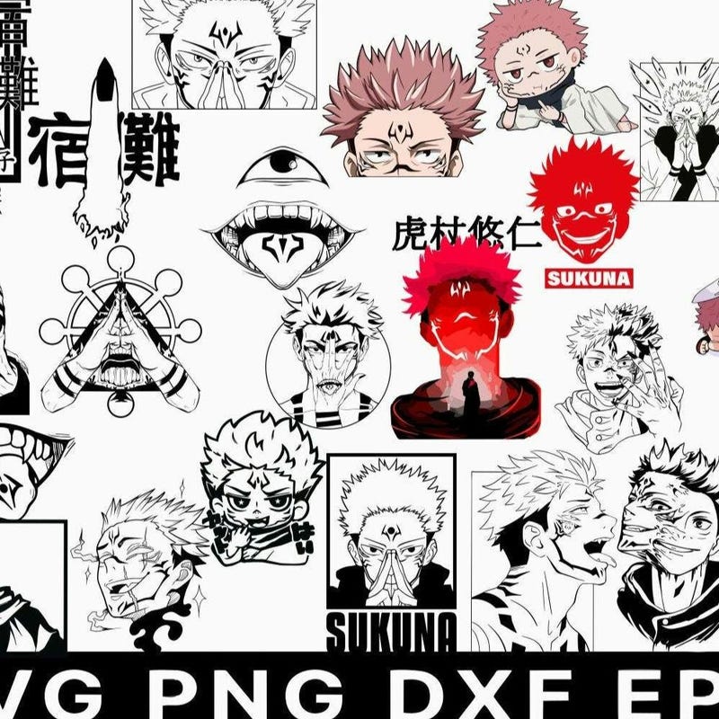 Jujutsu Kaisen Sukuna Png - Etsy