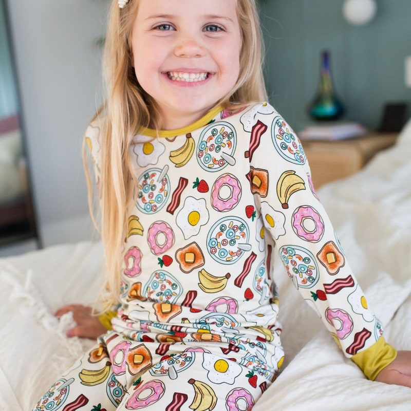 Girls Breakfast Pajamas - Etsy