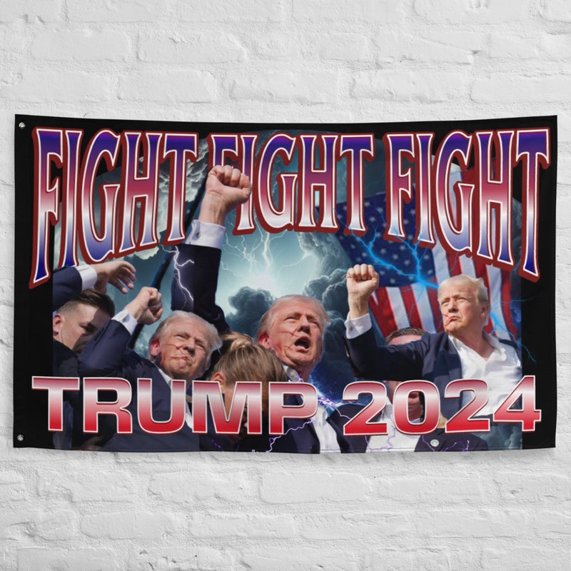 Trump Fight Fight Fight Poster - Etsy