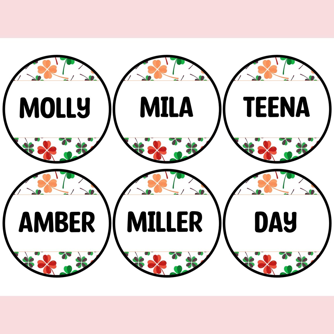 Printable Autumn Student Name Labels, Round Fall Classroom Labels ...
