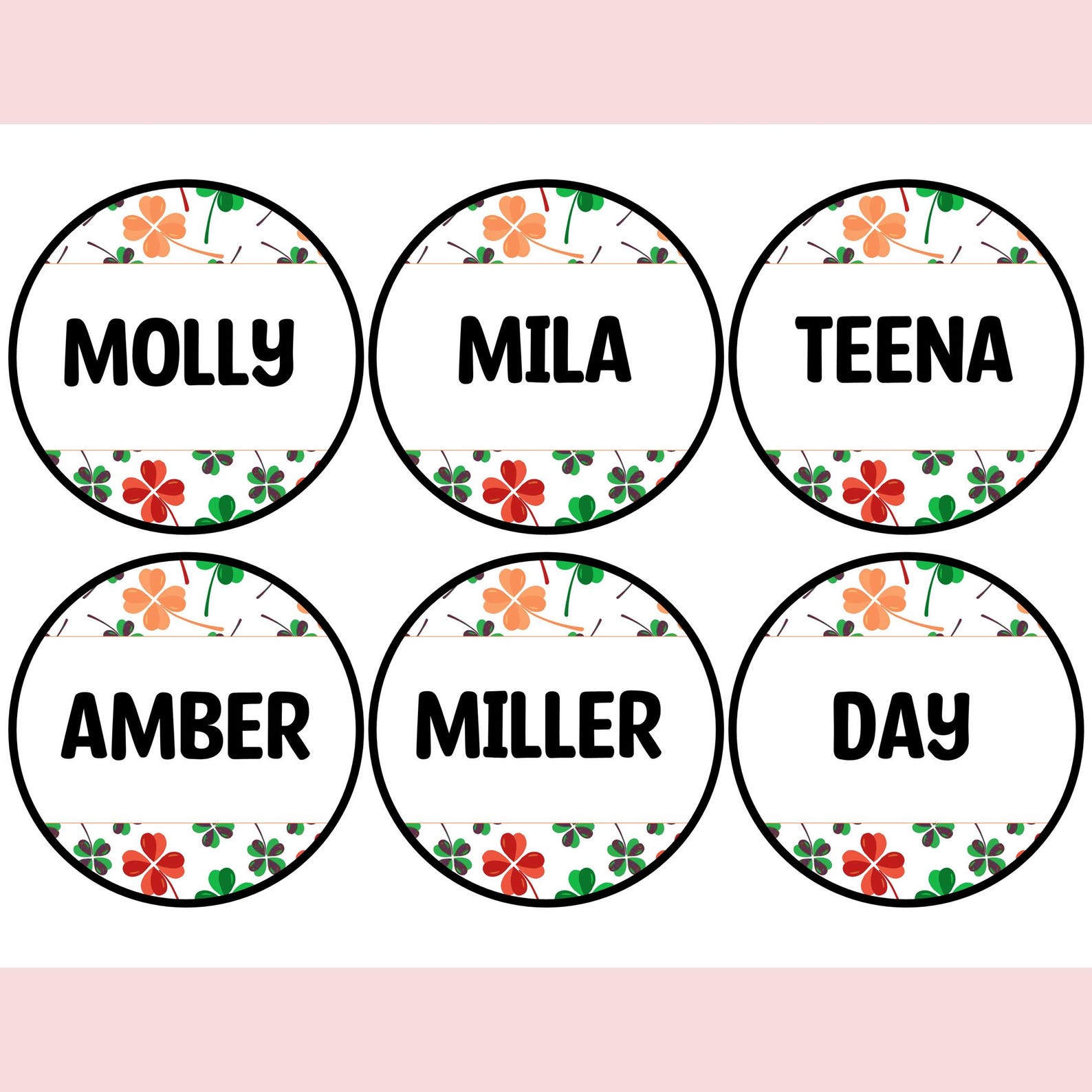 Printable Autumn Student Name Labels, Round Fall Classroom Labels ...