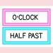 Printable Boho Bright Clock Numbers Display, Editable Clock Numbers ...