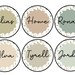 Printable Botanical Student Name Labels, Round Cubbies Labels, Boho ...