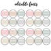 Printable Boho Neutral Minimalist Dotty Student Name Labels, Calm ...