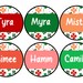 Printable Autumn Student Name Labels, Round Fall Classroom Labels ...