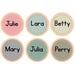 Printable Boho Neutral Spotty Student Name Labels, Library Labels, Name ...