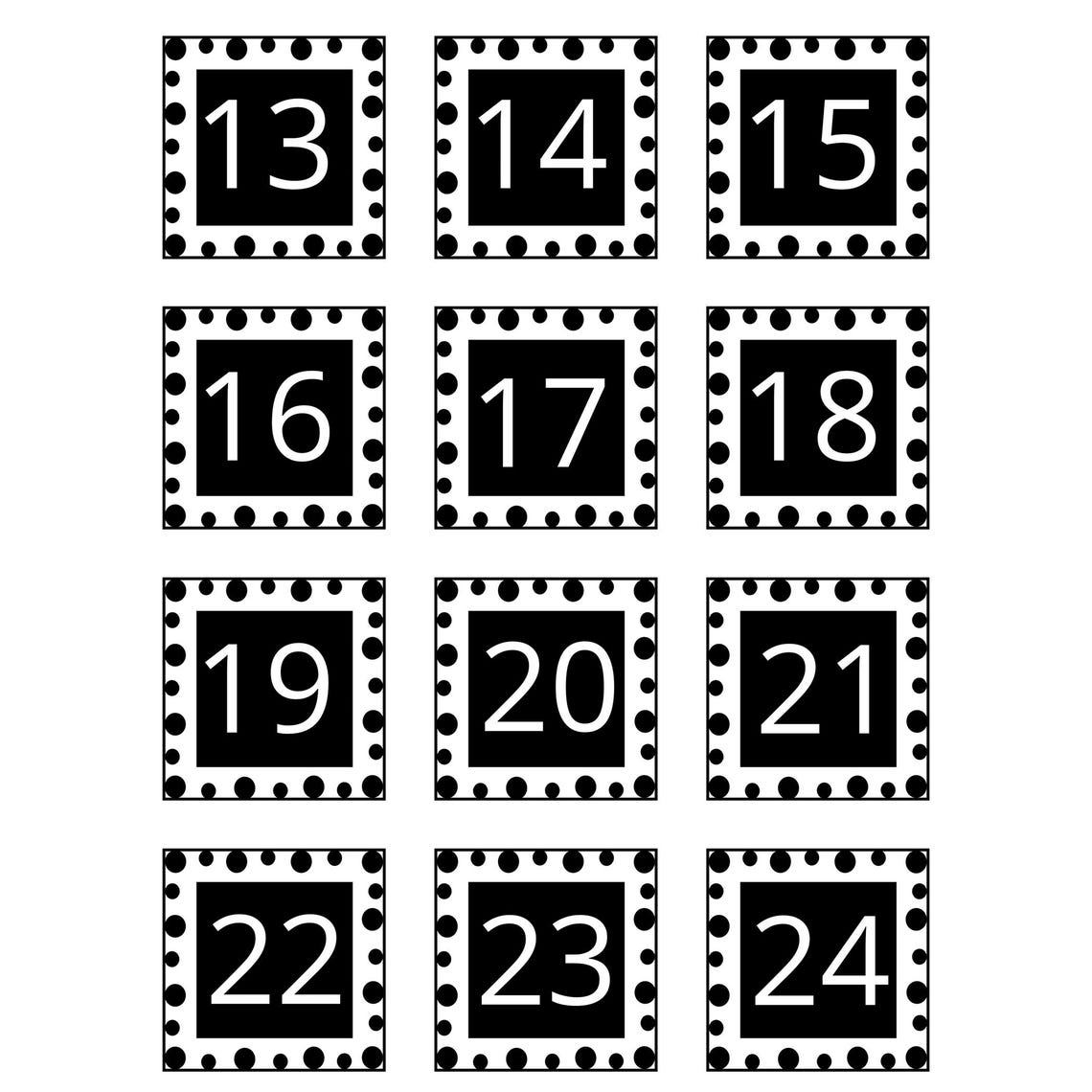 Printable Number Labels 1 to 36, Number Tags, Cubby Tags, Editable ...