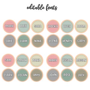 Printable Boho Neutral Spotty Student Name Labels, Library Labels, Name ...
