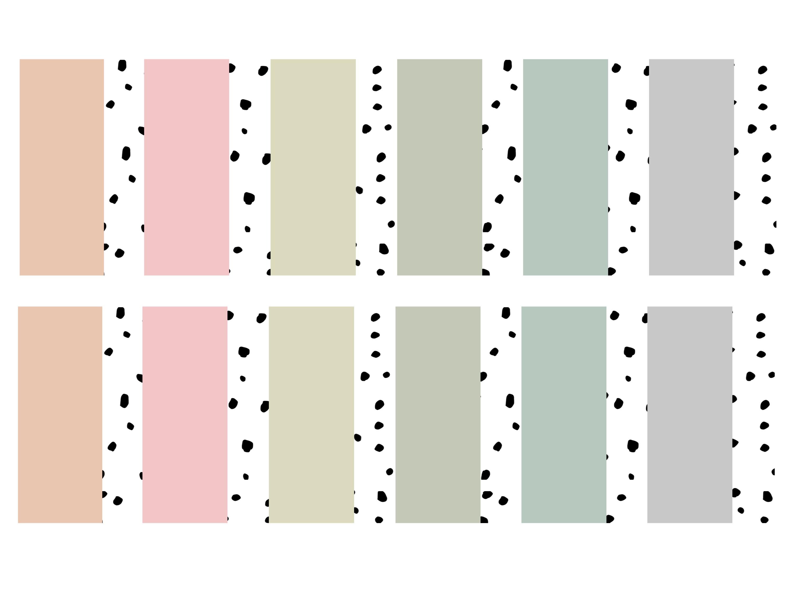 Printable Boho Neutral Spotty Bulletin Board Borders, Classroom Borders ...