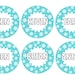 Winter Student Name Tags, Printable Snowflakes Name Labels, Cubby ...