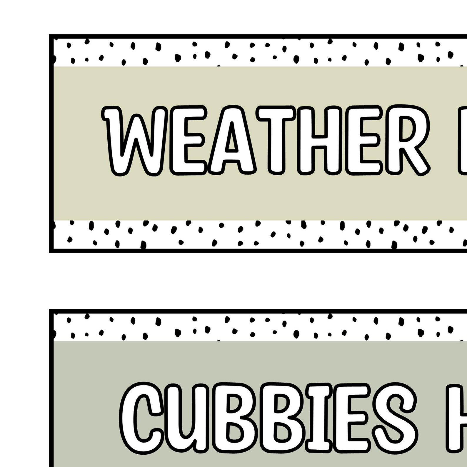 Back to School Printable Boho Neutral Spotty Classroom Jobs Labels ...