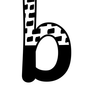 Printable Black and White Bulletin Board Letters, Large Alphabet ...