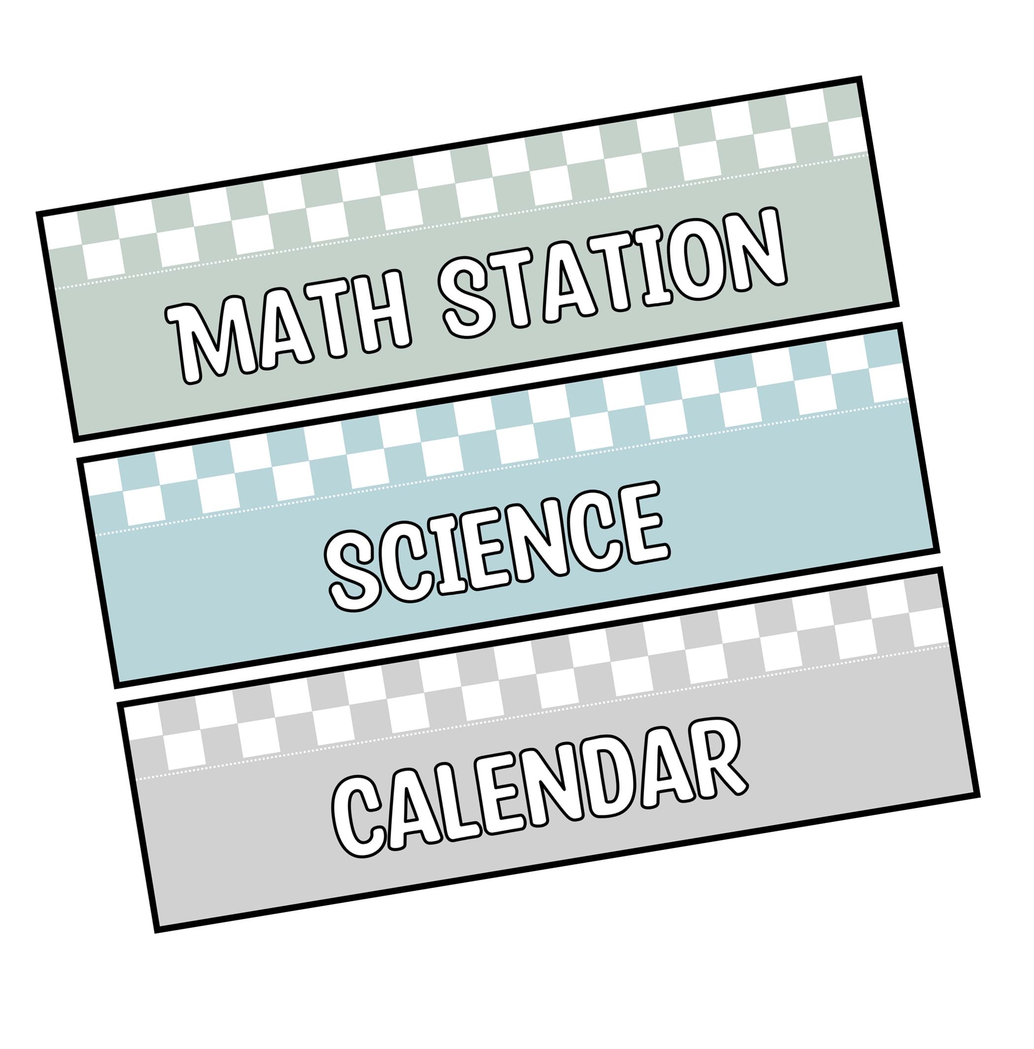 Boho Checkered Classroom Schedule Cards, Elementary Class Schedule ...
