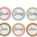 Printable Boho Neutral Spotty Student Name Labels, Cubby Labels, Circle ...