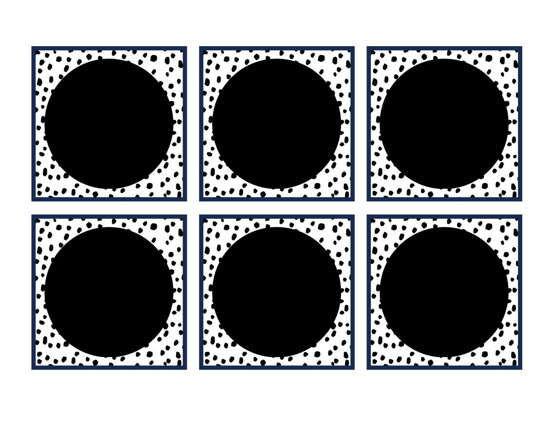 Printable Black and White Number Labels, Classroom Calendar Numbers ...