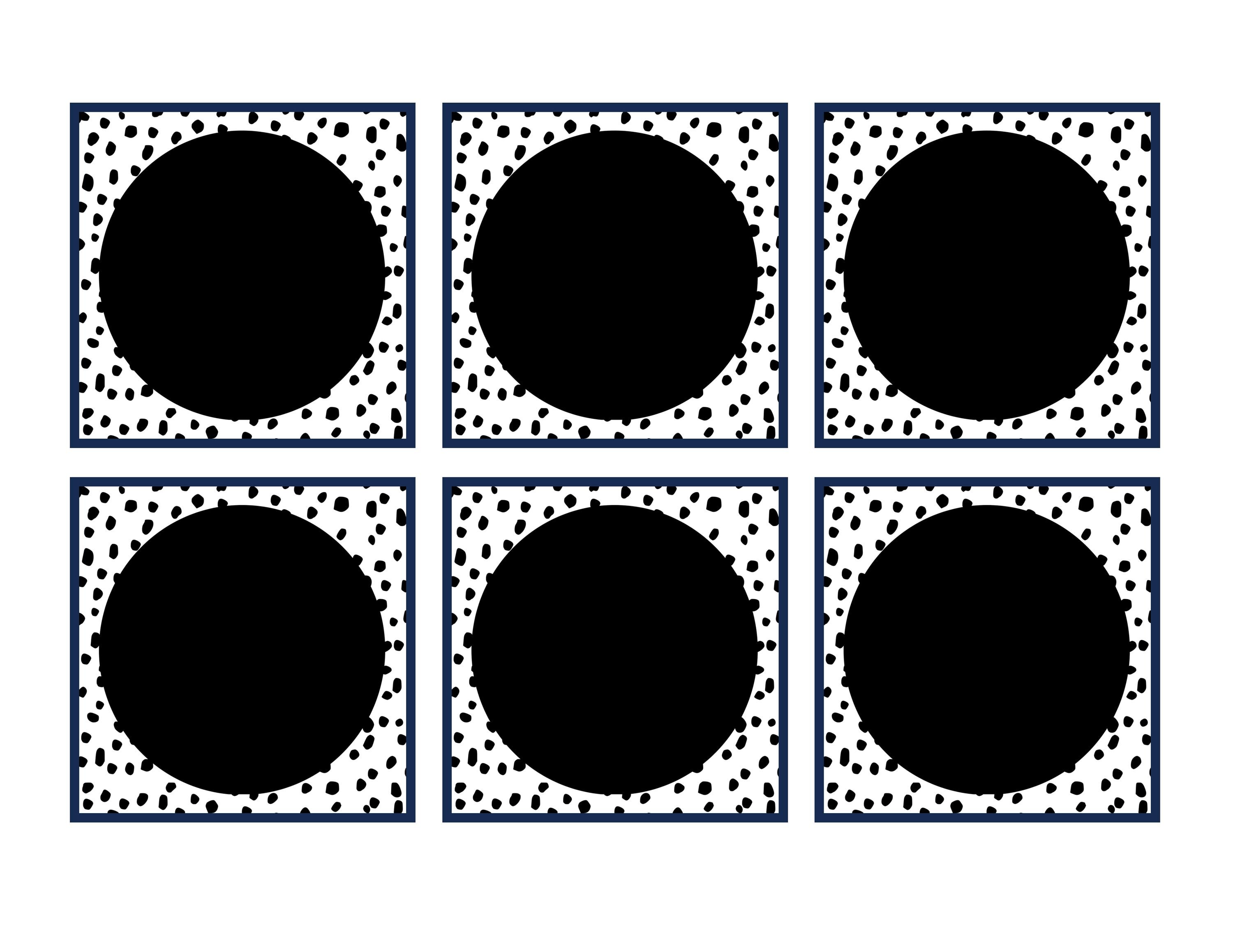 Printable Black and White Number Labels, Classroom Calendar Numbers ...